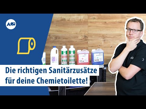 Welche Sanitärflüssigkeit brauche ich für meine Chemietoilette? | Fritz Berger
