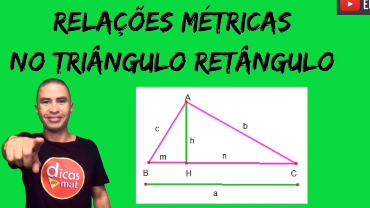 Relações Métricas No Triângulo Retângulo I Geometria Youtube