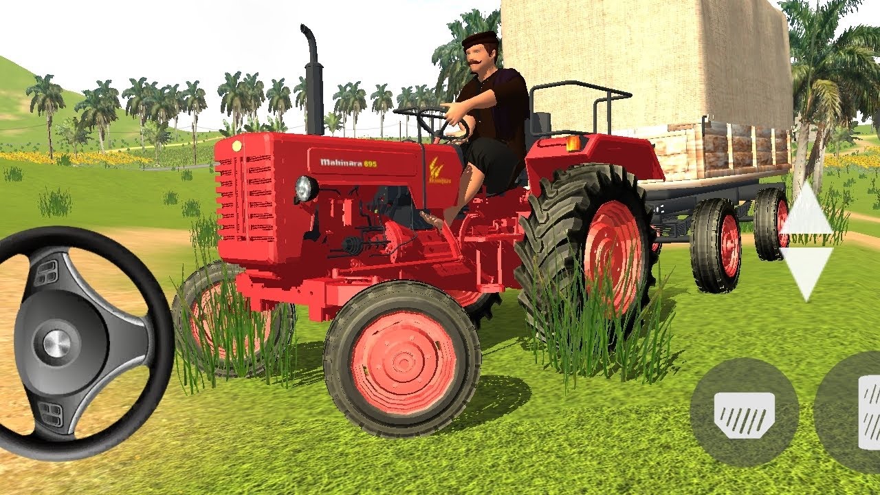 TRANSPORTING tractor driving 3d🚜 #fs22 Mahindra tractor Offroding ...