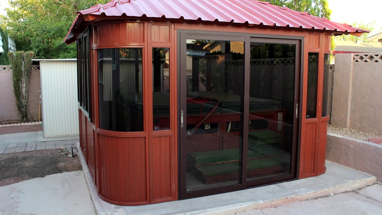 Westview Aspen Spa Hot Tub Enclosure - YouTube