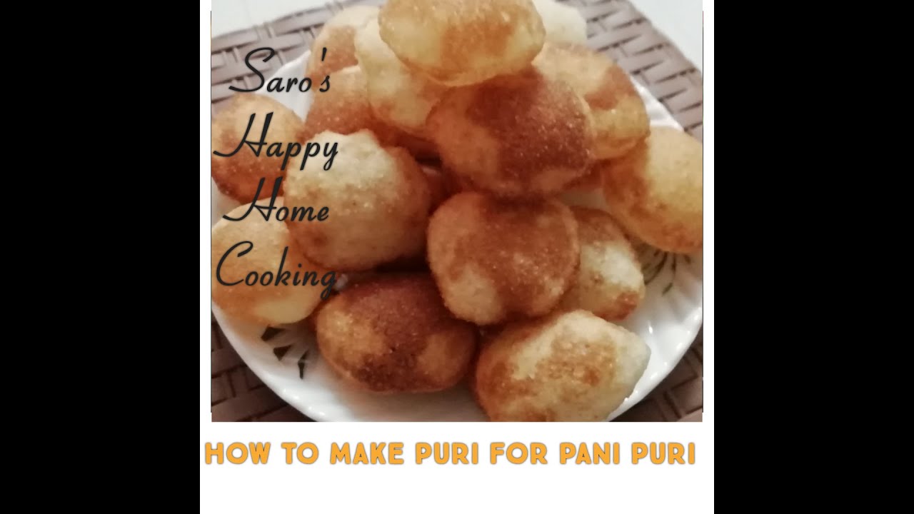 How to make Puri For Pani Puri/easy to make puri - YouTube