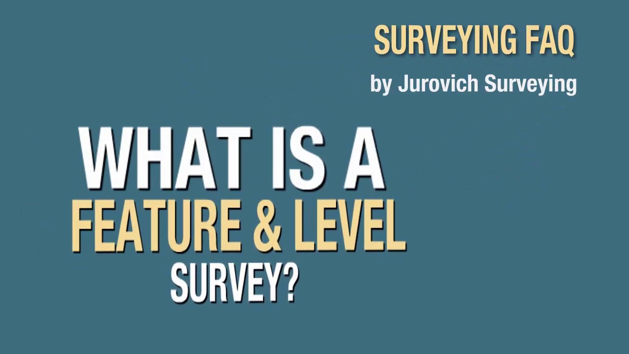 What Is A Feature & Level Survey? | Jurovich Surveying Perth - YouTube