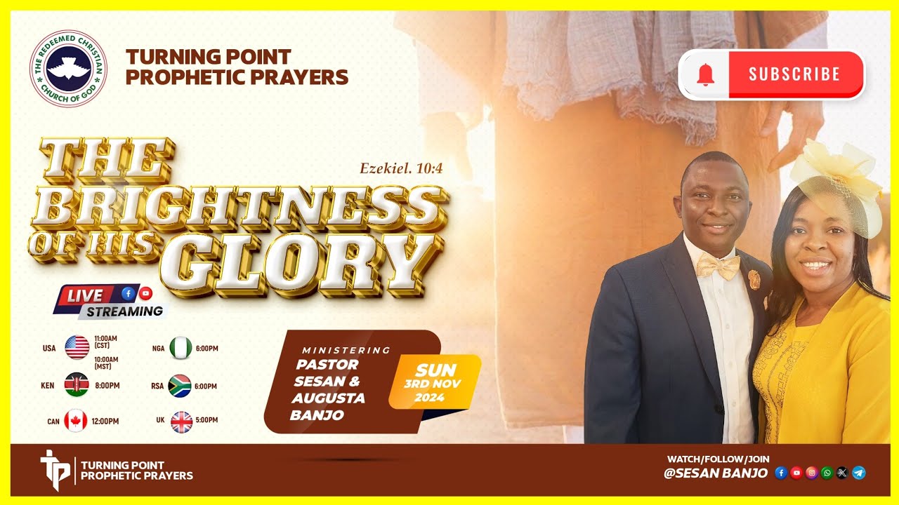 THE BRIGHTNESS OF HIS GLORY by Pastor Sesan Banjo - YouTube