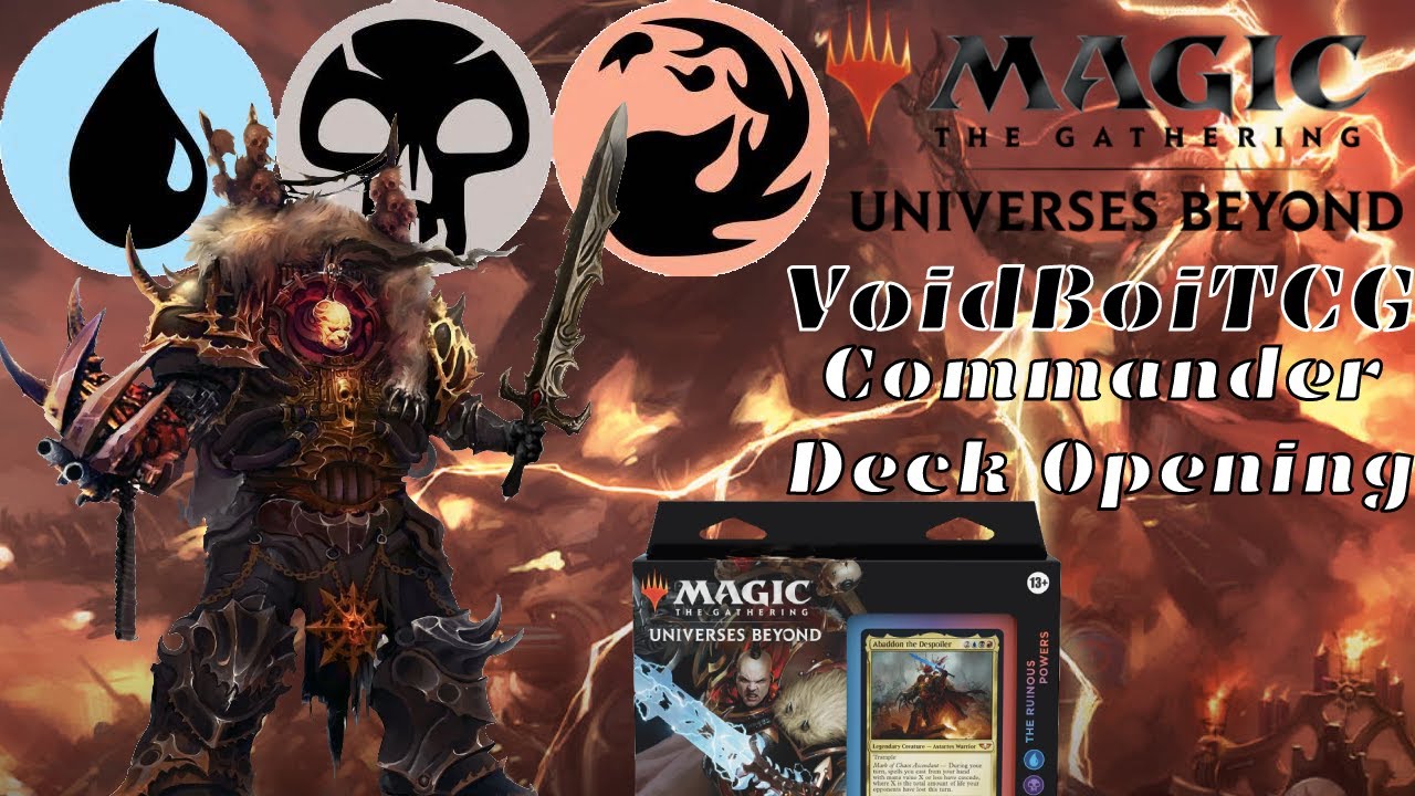 BLOOD FOR THE BLOOD GOD! | Warhammer 40k Commander Deck Box Opening ...