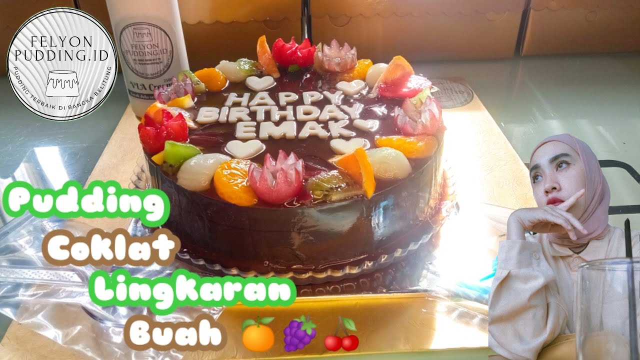 solusi tepat buat hantaran terbaik kalian PUDDING COKLAT LINGKARAN BUAH ...
