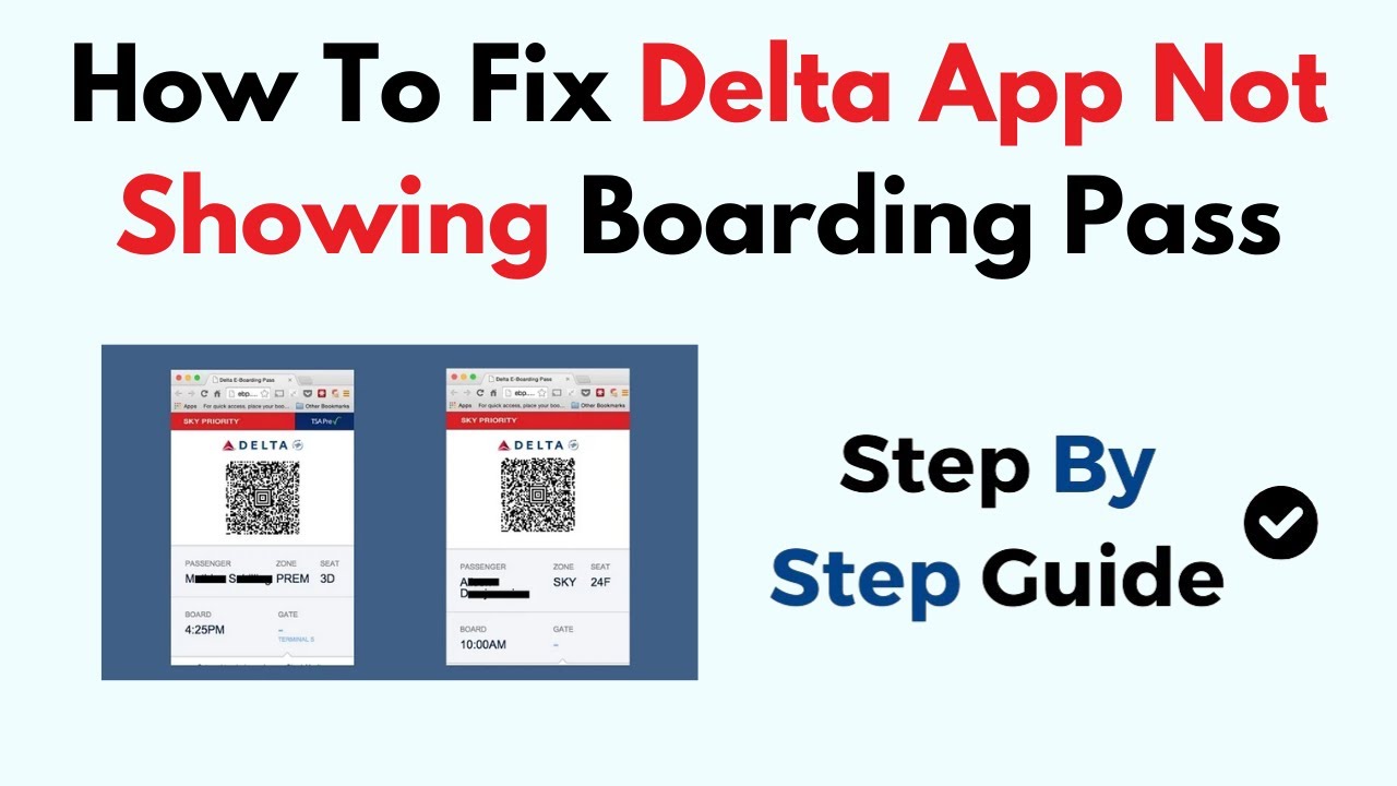 How To Fix Delta App Not Showing Boarding Pass - YouTube