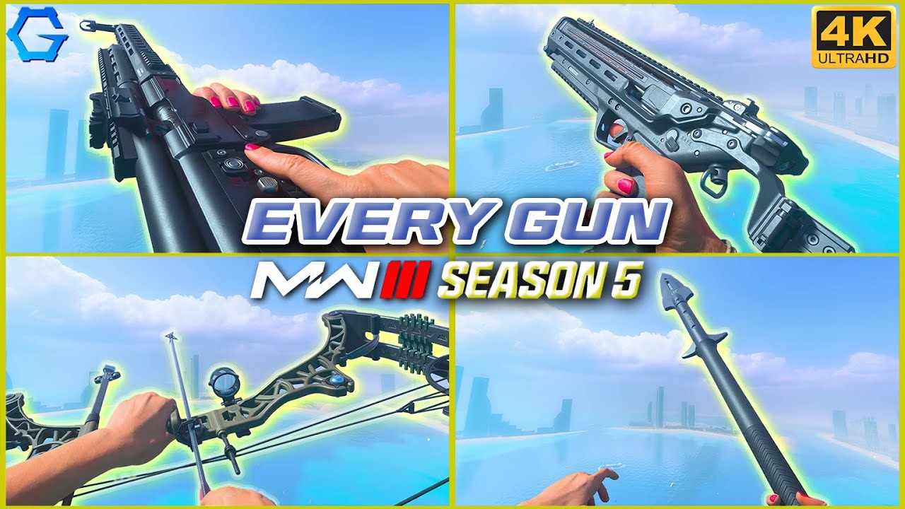 EVERY Gun in Modern Warfare III Season 5! (4K Resolution) | Gun ...