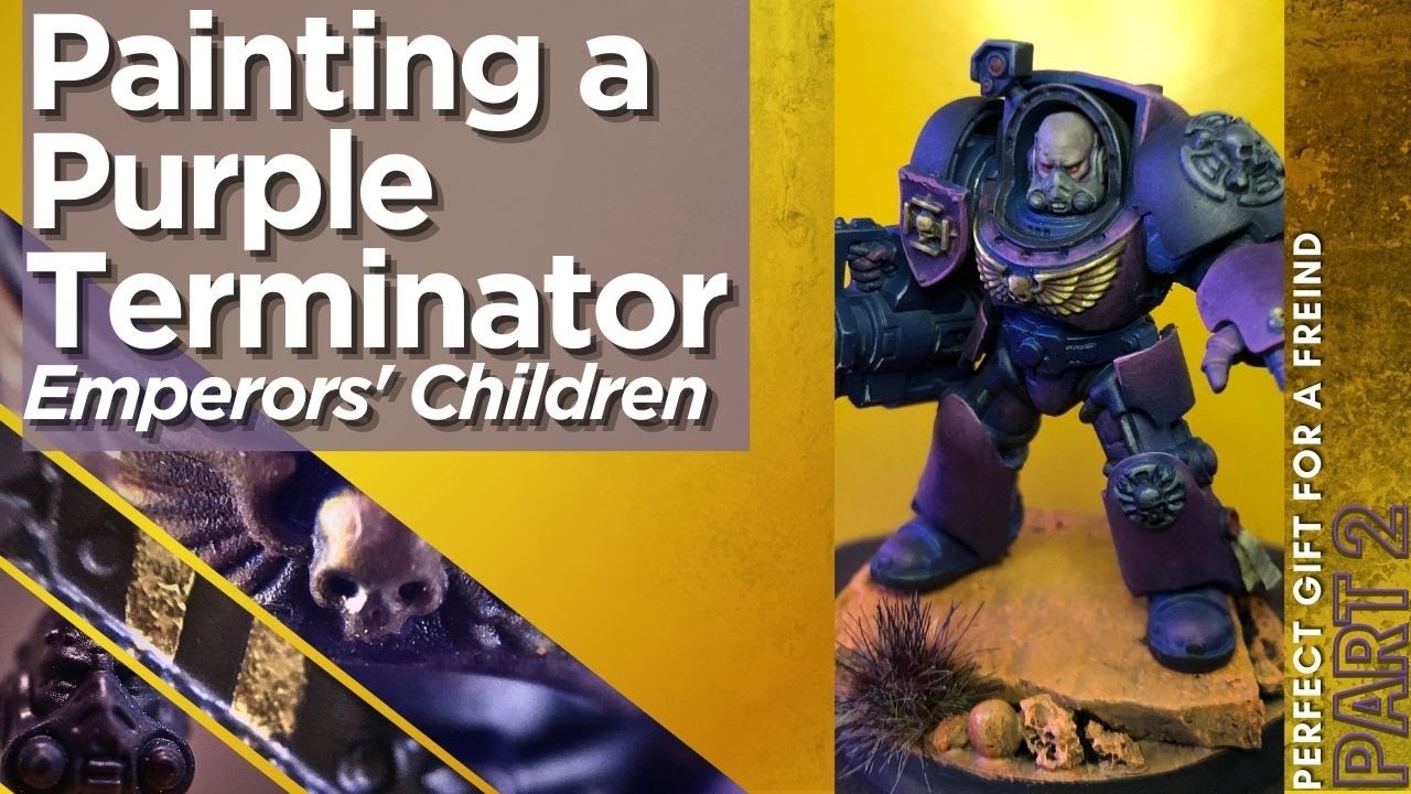 How to paint a terminator part 2. Purple #gamesworkshop #warhammer40k # ...