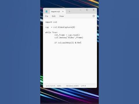 Python Face Detection : OpenCV @tswgk#python#programming #coding - YouTube