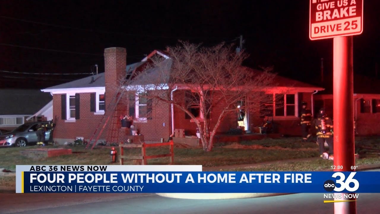 Four people without a home after a kitchen fire - YouTube