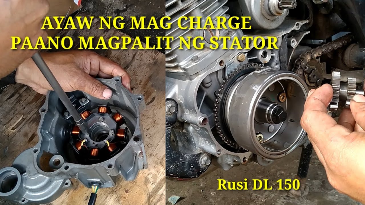 How to change stator Rusi DL150 - YouTube