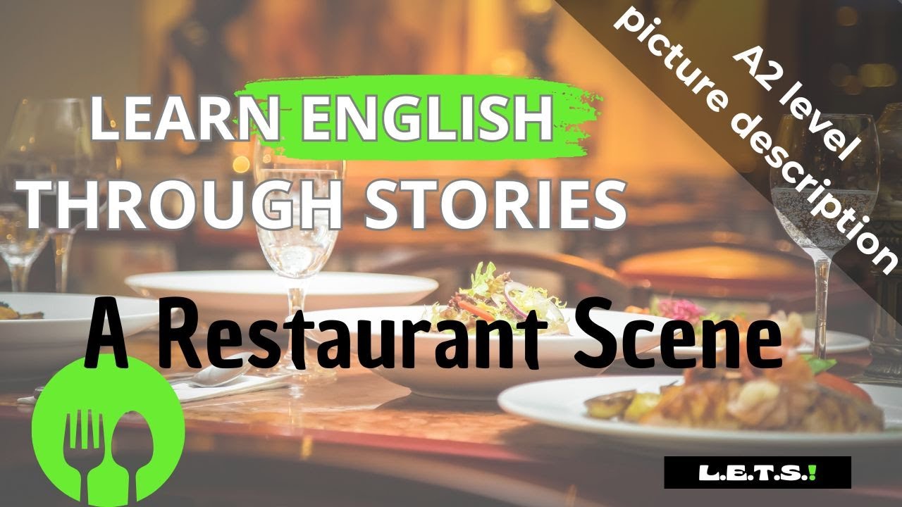 A Restaurant Scene - A2 level picture description - YouTube