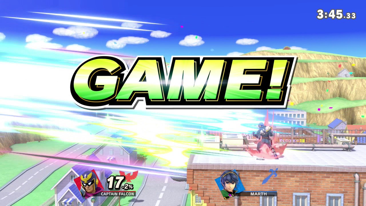 Super Smash Bros. Ultimate Elite! J-AERIAL (Captain Falcon) VS Marth ...