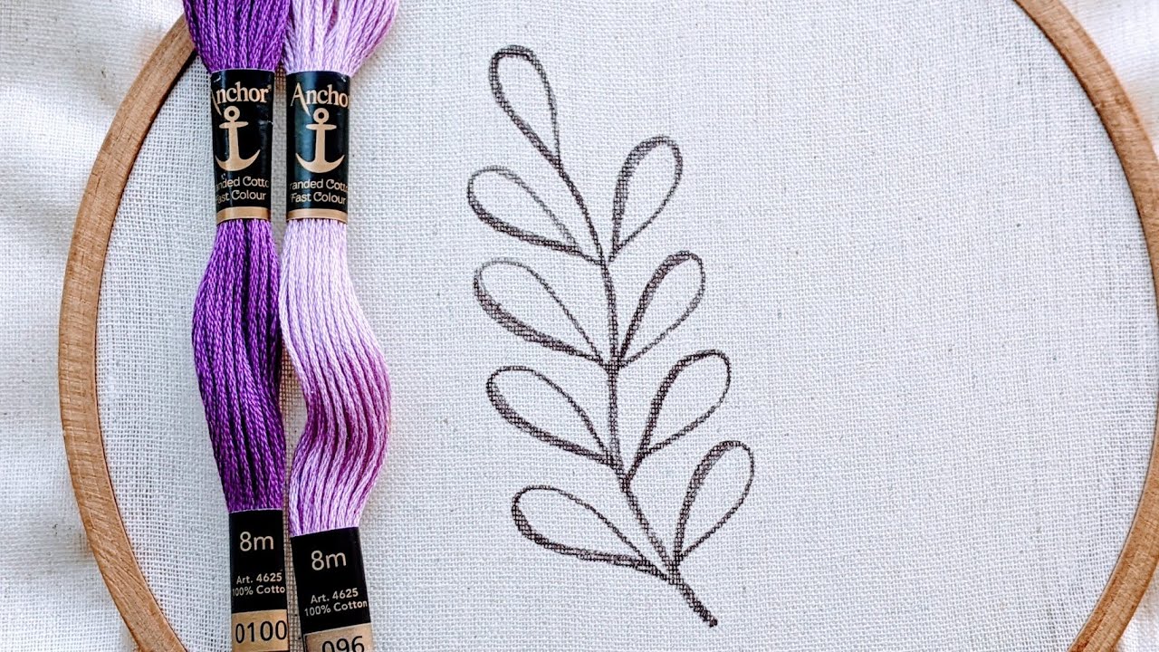 VERY VERY EASY HAND EMBROIDERY DESIGN FOR BEGINNERS/Simple embroidery ...