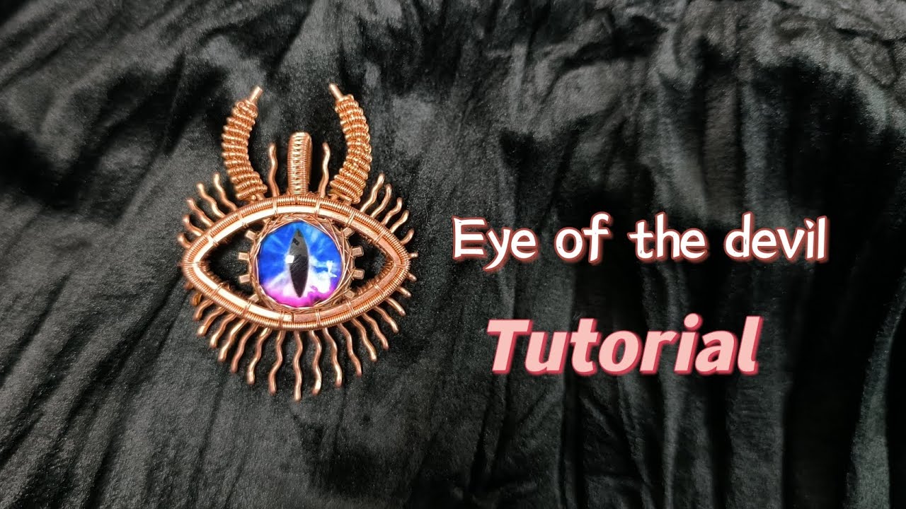Eye pendant tutorial - wire wrapping - YouTube