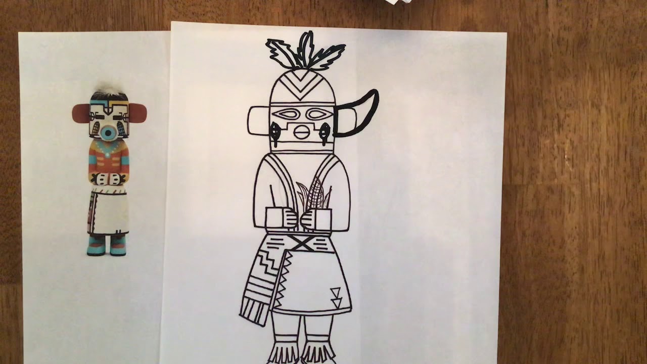 Wk 6 MS Kachina Doll Drawings Thurs. May 26, 2020 - YouTube