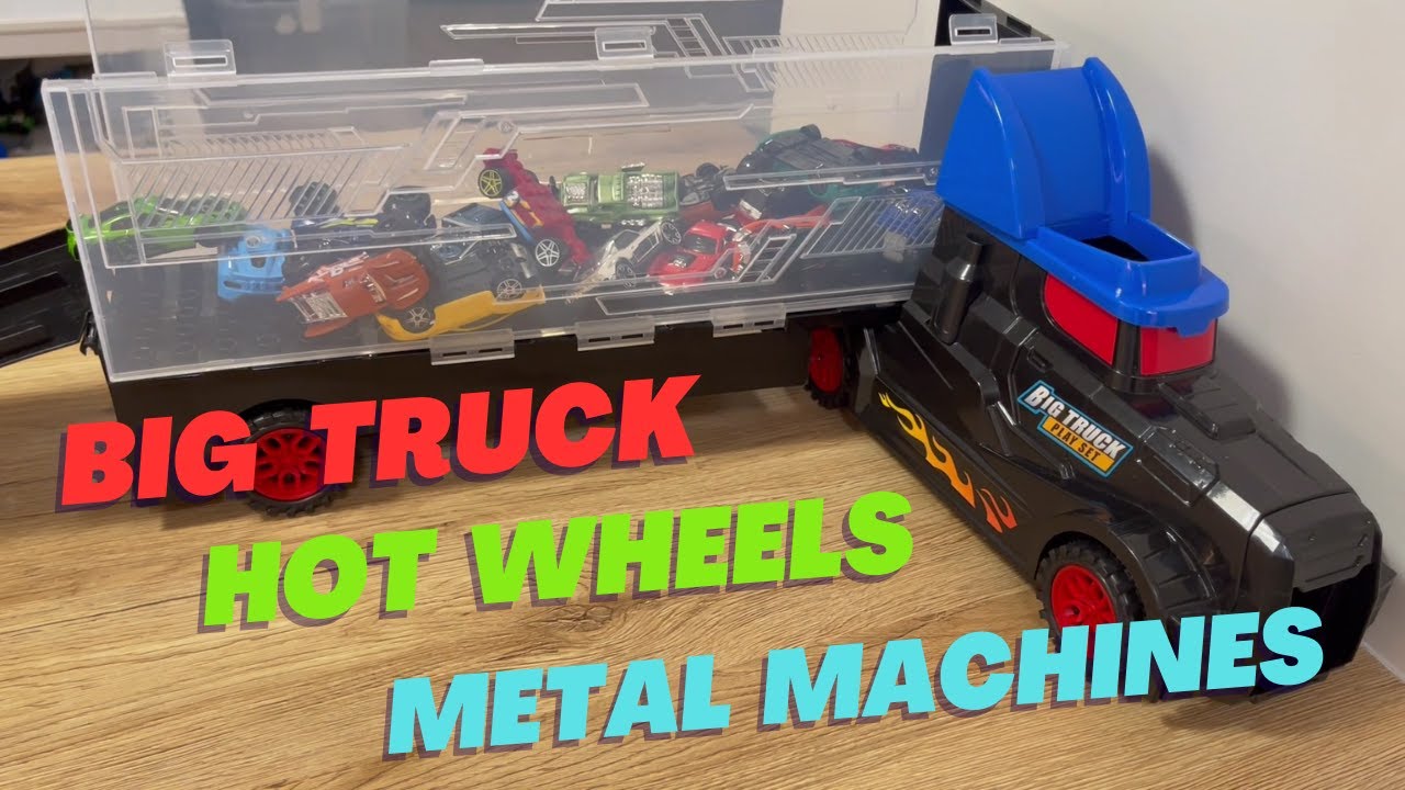 Hot wheels and Metal machines two lane track - YouTube