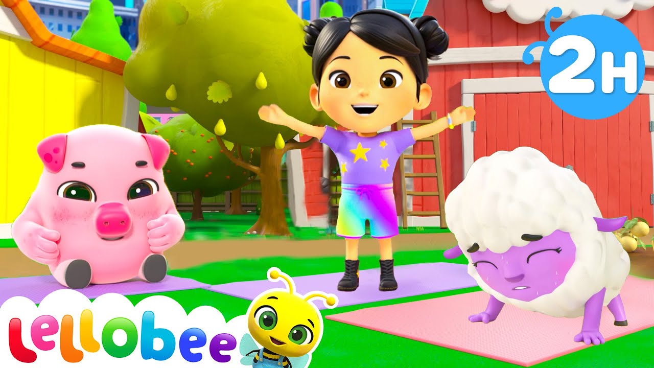 Can You Do Yoga? | Lellobee City Farm 🐝 | Nursery Rhymes for Babies ...