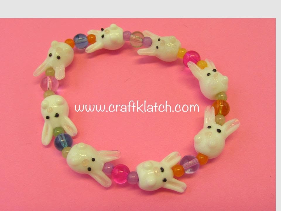 DIY Easter Bunny Bead Bracelet | sponsored - YouTube