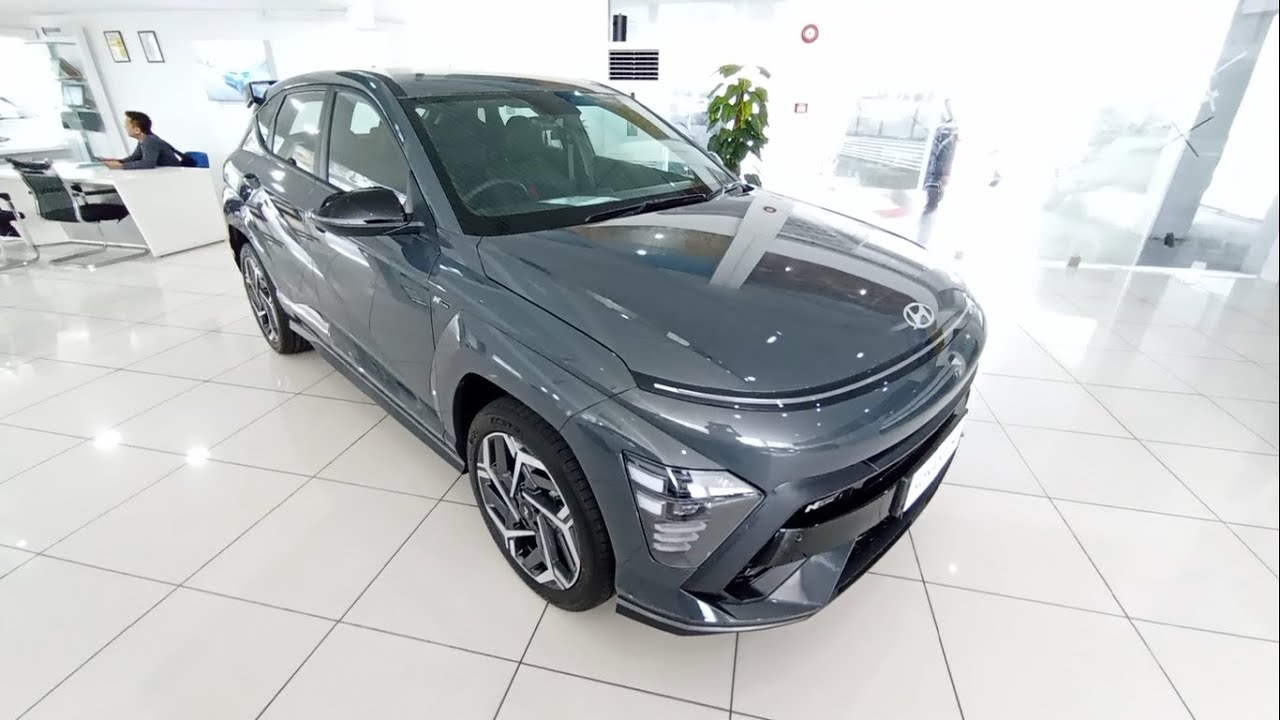 Hyundai Kona N Line Ecotronic Grey (SX2) 1.6T 8AT walkaround exterior ...