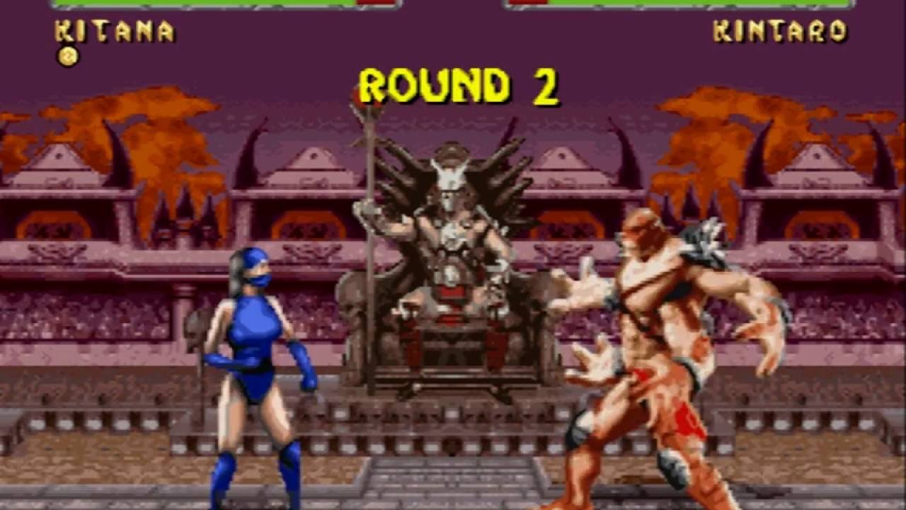 Mortal Kombat 2 - Super Nintendo - Kitana Playthrough (60 FPS) - YouTube