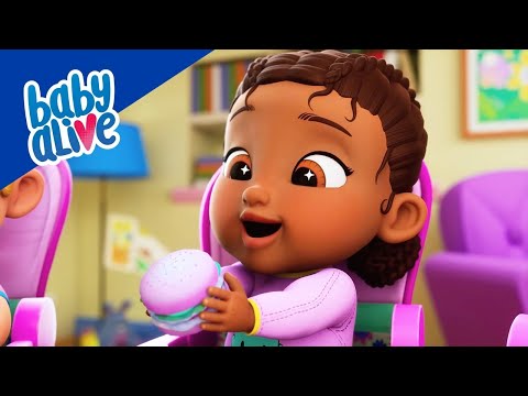 Baby Alive Official 🍼 Baby Tilly Tries Healthy Snacks! 🍎 Kids Videos 💕