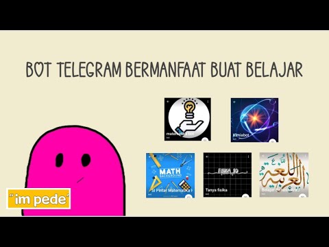 Bot telegram bermanfaat buat pelajar