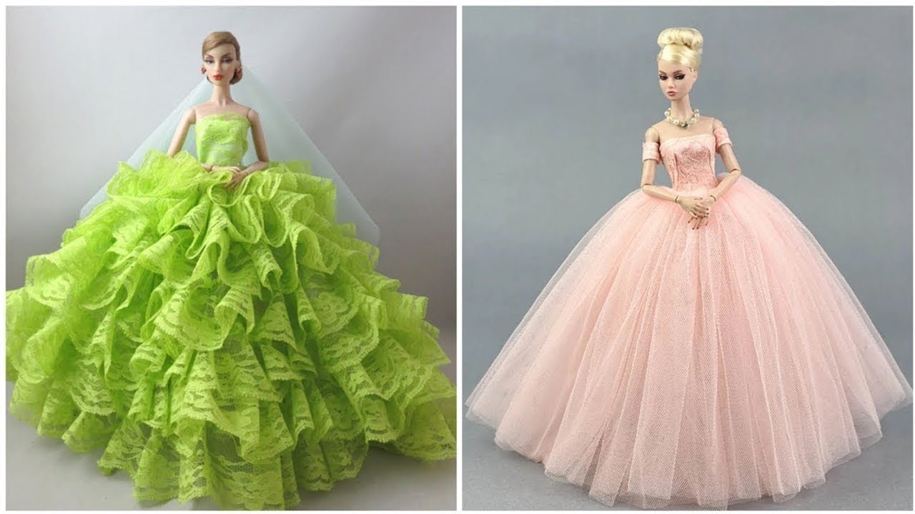 Barbie Doll Makeover Transformation👗💞DIY Miniature Ideas for Barbie Wig ...