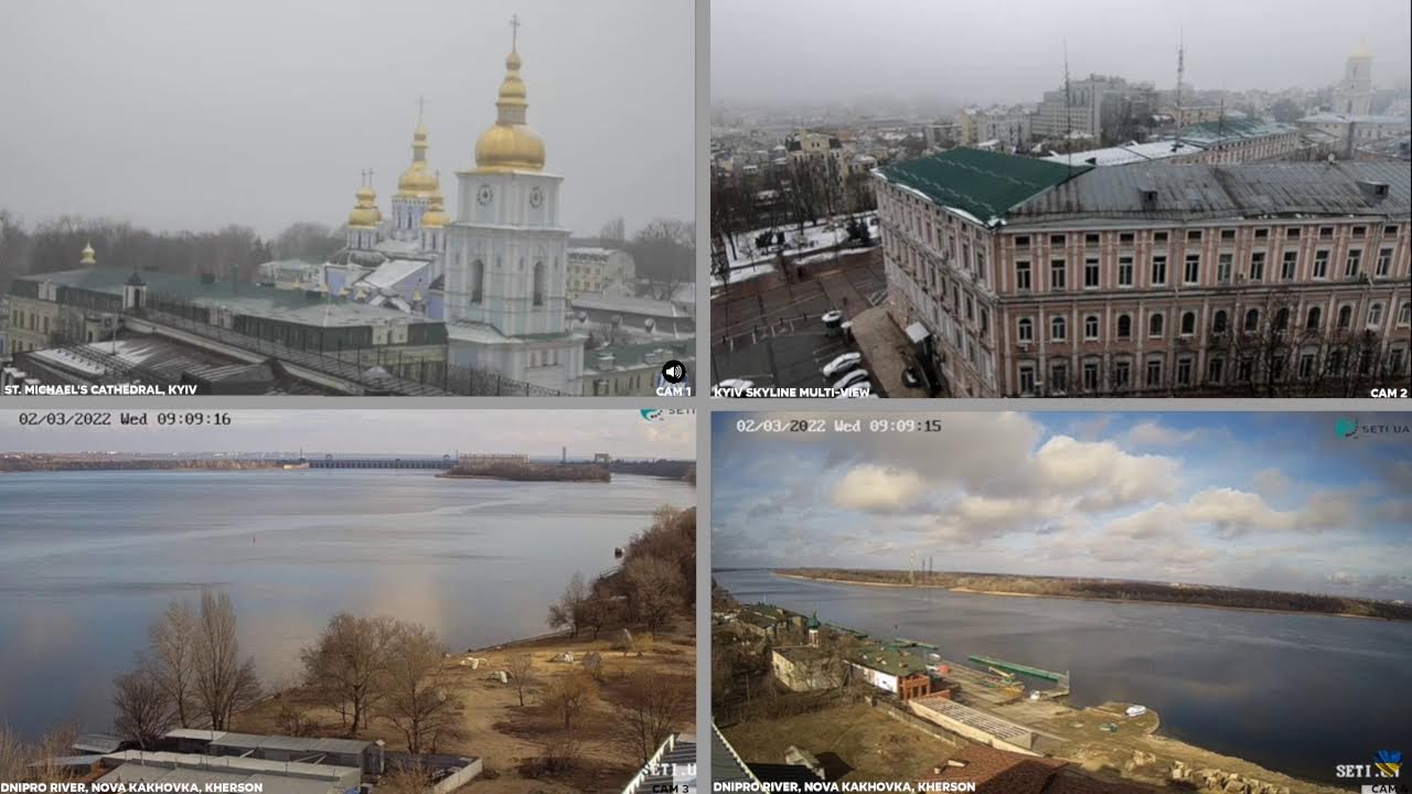 Live Webcams From Around Ukraine | Conflict Zones ⚠ | Kiev, Lviv, Sumy ...