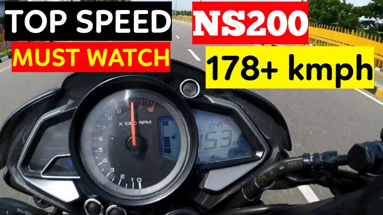 NS200 BS? Top Speed 178+Kmph #ns200 Must Watch #pulsar - YouTube