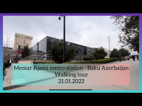 WALKİNG TOUR || MEMAR AJAMİ - Baku Azerbaijan ( walking tour 2023 ) #baku #walkingtour #azerbaijan