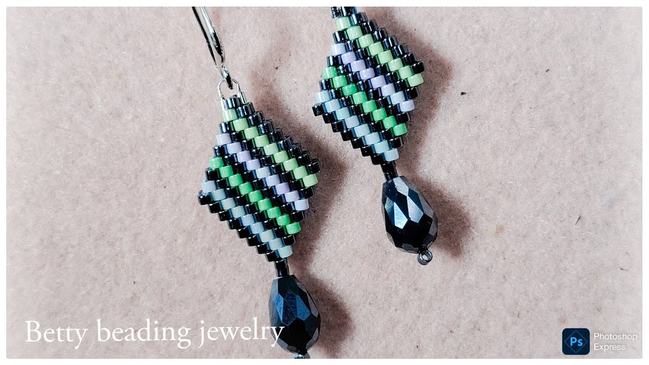 Stylish and beautiful design on double layer Earring ,beading tutorial ...