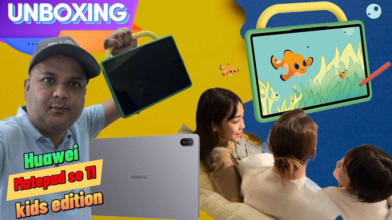Unboxing HUAWEI Matepad SE 11 kids edition | Perfect tab for kids | 4 ...