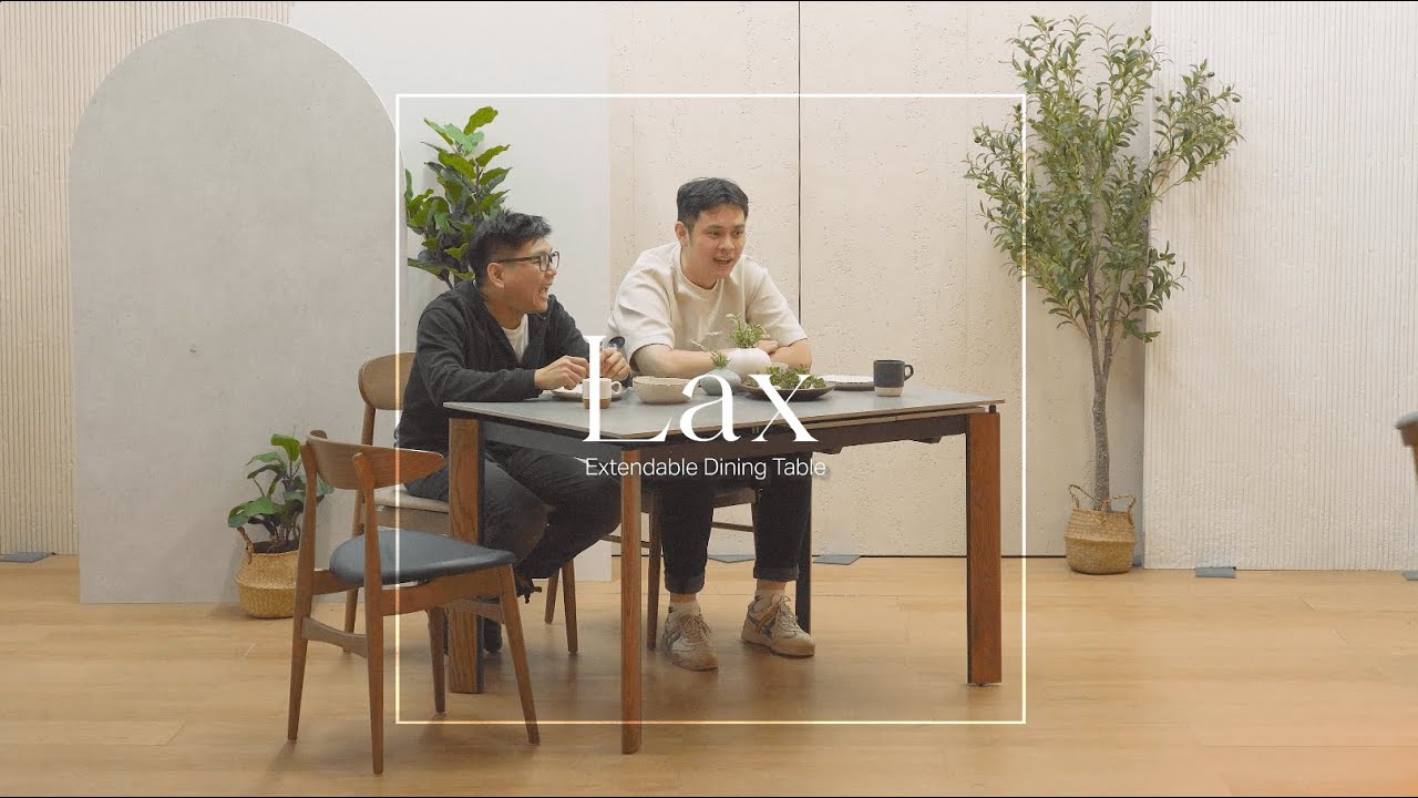 Lax Extendable Dining Table - Sintered Stone Top - YouTube