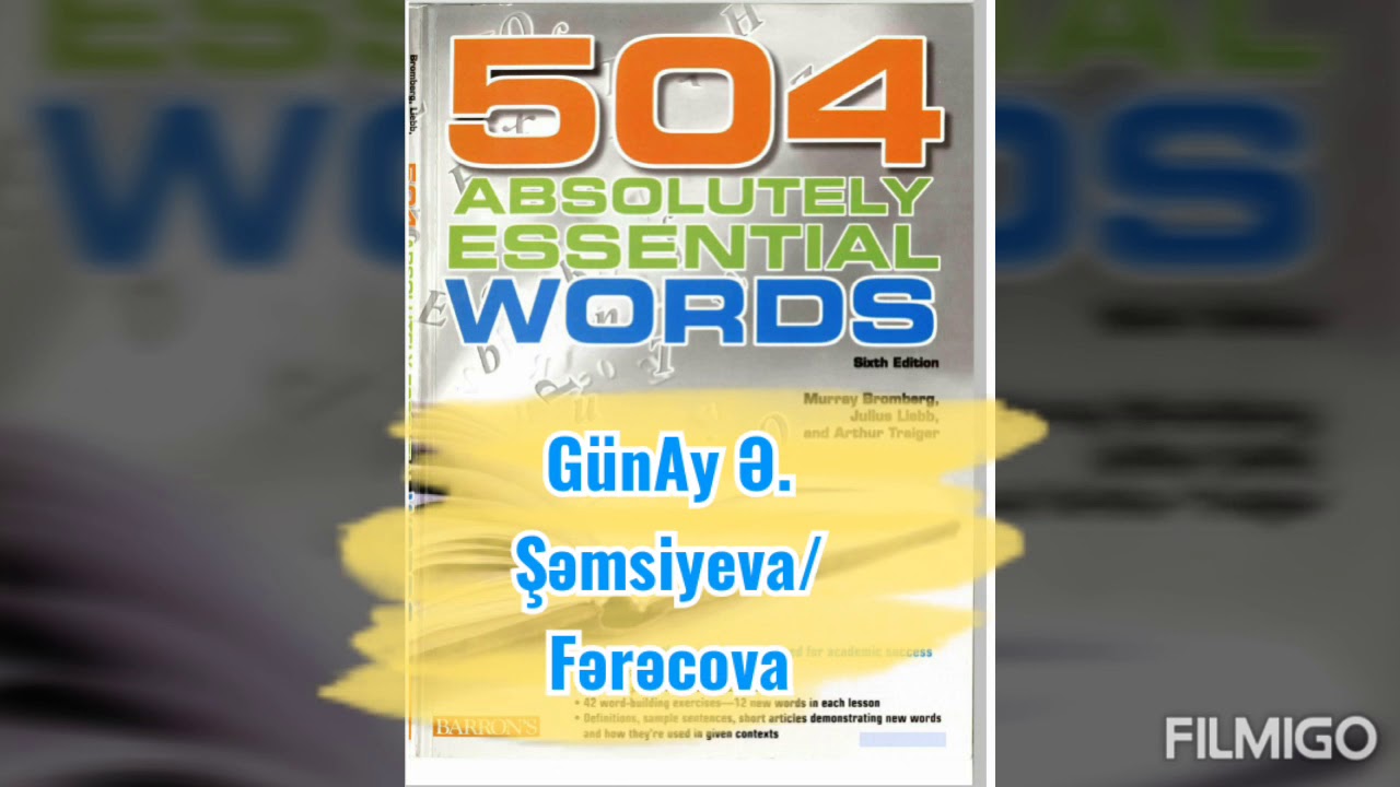 504 Absolutely Essential Words - Lesson 17 - YouTube