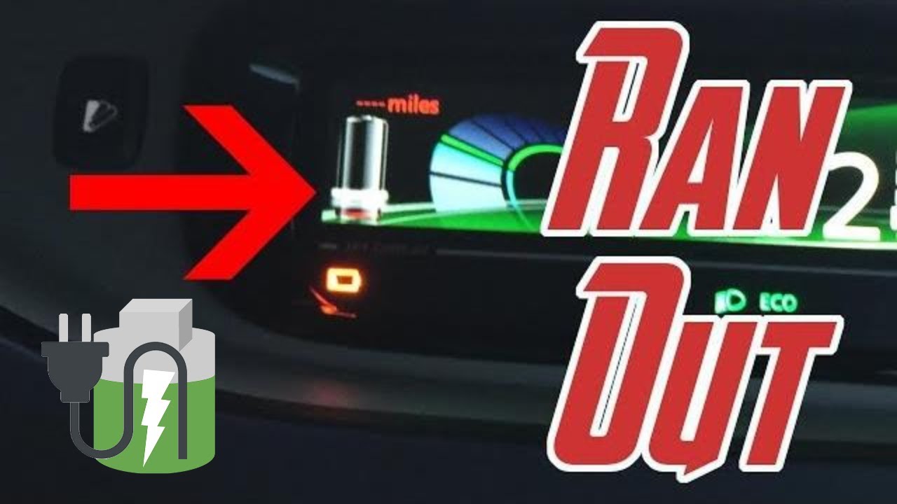 What happens when you run out of charge in an Electric car., I run my ...