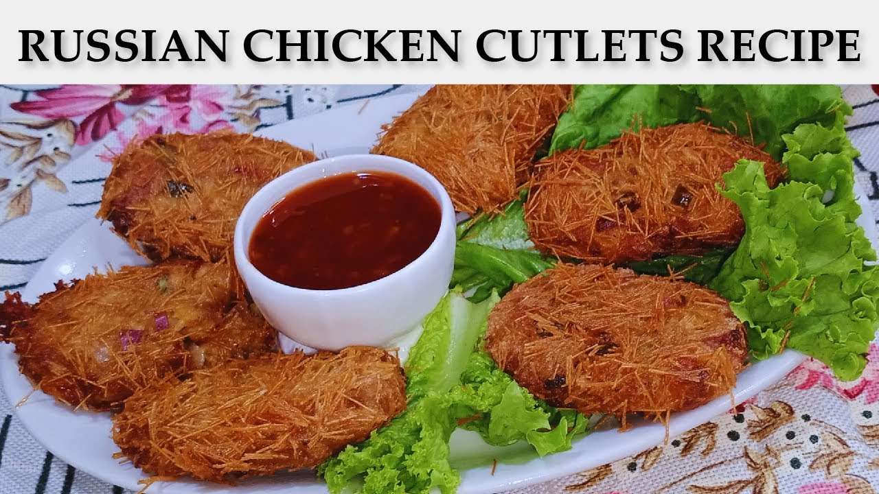 Russian Cutlets Recipe | Russian Chicken Cutlets Recipe | Russian ...