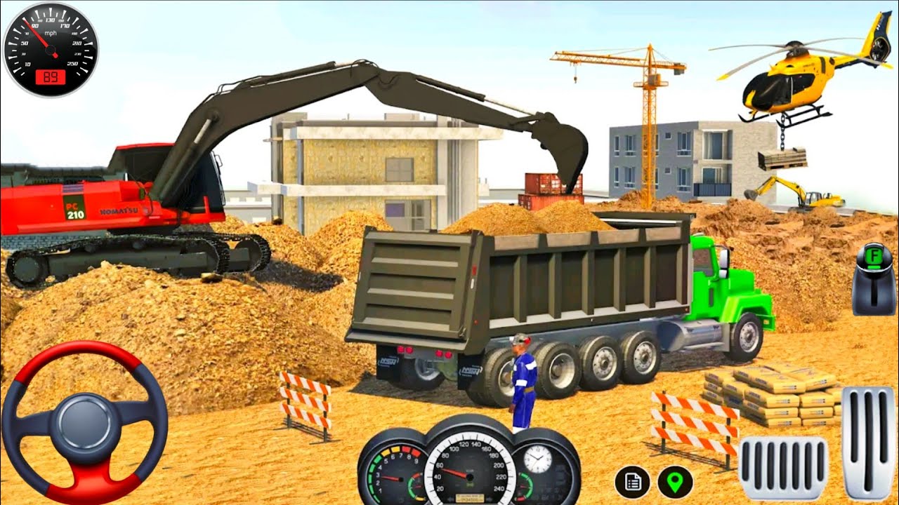 Heavy JCB Excavator Construction Games 3D - Real City Construction ...