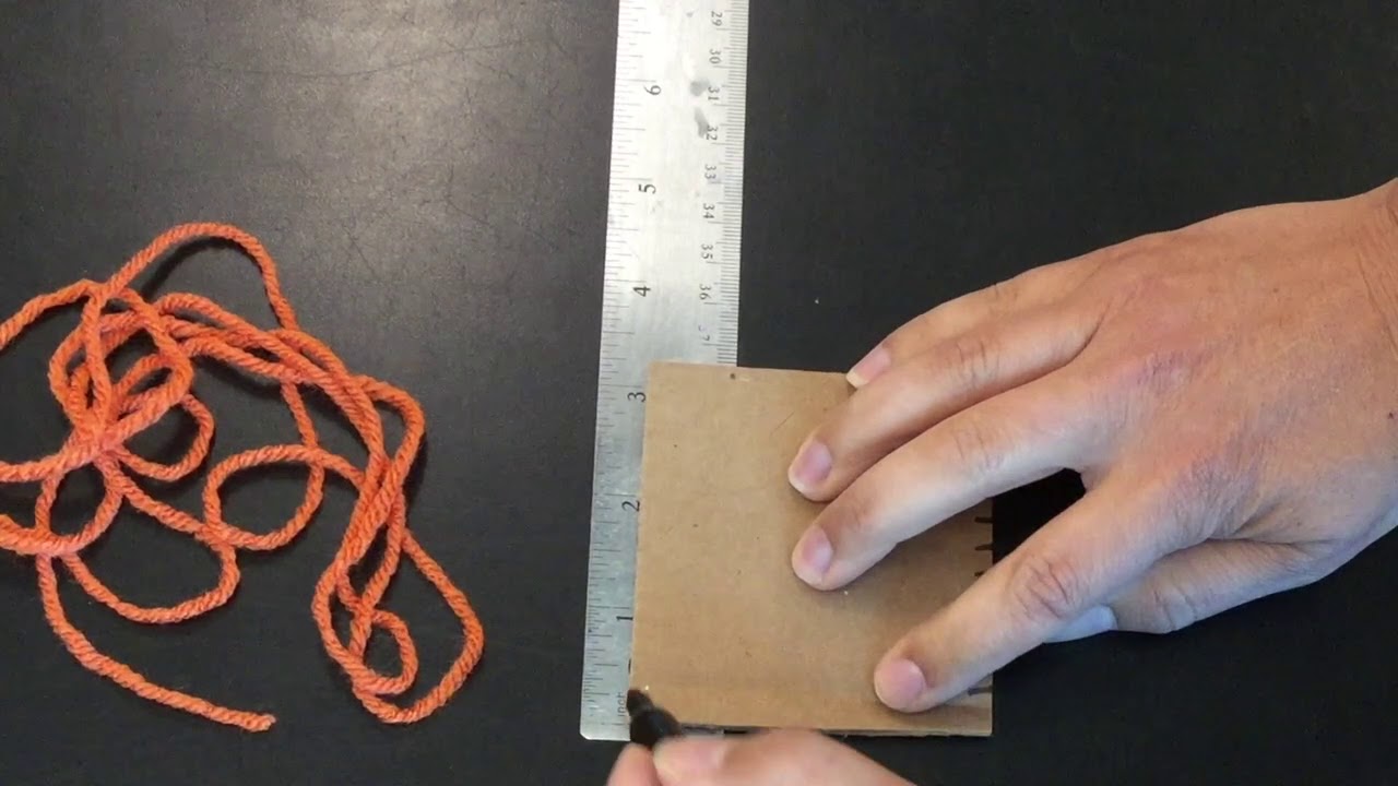 How to Create and Warp a Cardboard Loom - YouTube