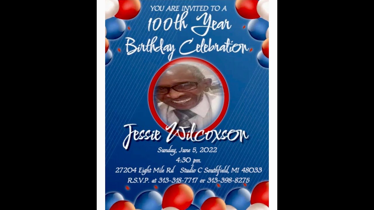 Jessie Wilcoxson's 100th Birthday Celebration - YouTube