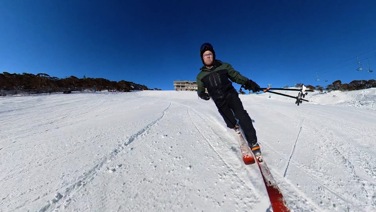 Telemark Skiing Inbounds Perisher Australia 2025 - YouTube