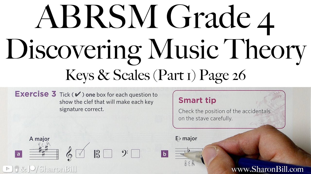 ABRSM Discovering Music Theory Grade 4 Keys and Scales (Part 1) Page 26 ...