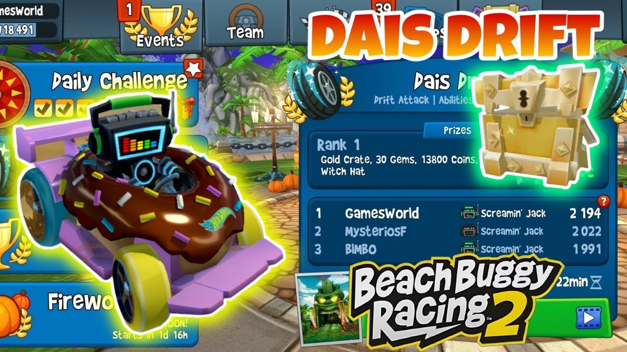 Dais Drift 🛞| BeatBot 🤖 + Donut Drifter 🍩| Gold⚱️Crate Prize | Beach ...