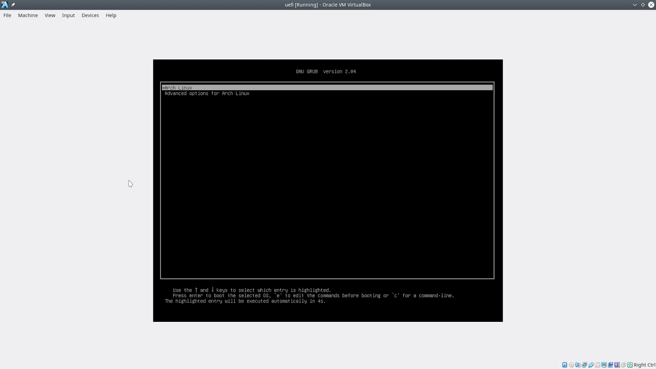 Arch Linux : 25 restarting Arch Linux after shutting down VirtualBox ...