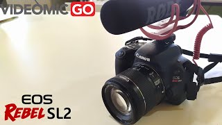 Review Canon SL2 Creator Kit Rode Videomic GO - Ahora t... | Doovi