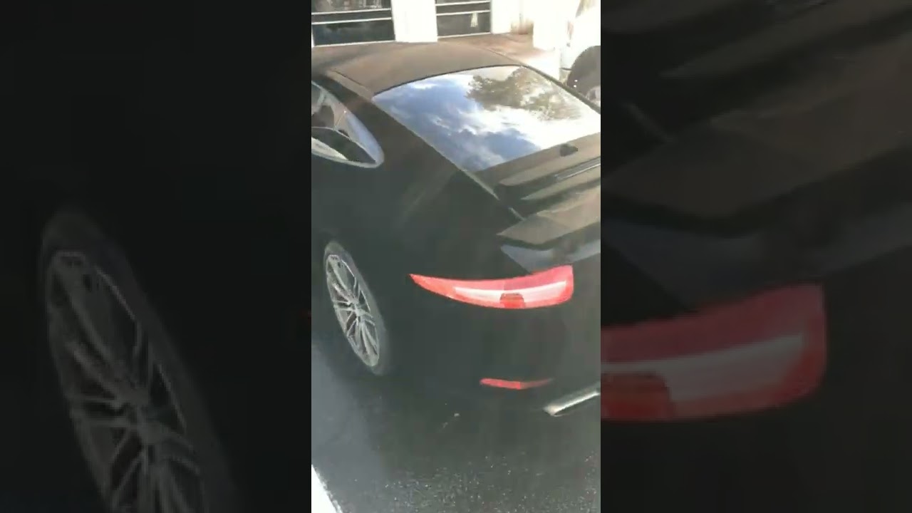 PORSCHE 911 VANTA BLACK🤤 #shorts #supercars #porsche911 #carwrapping # ...