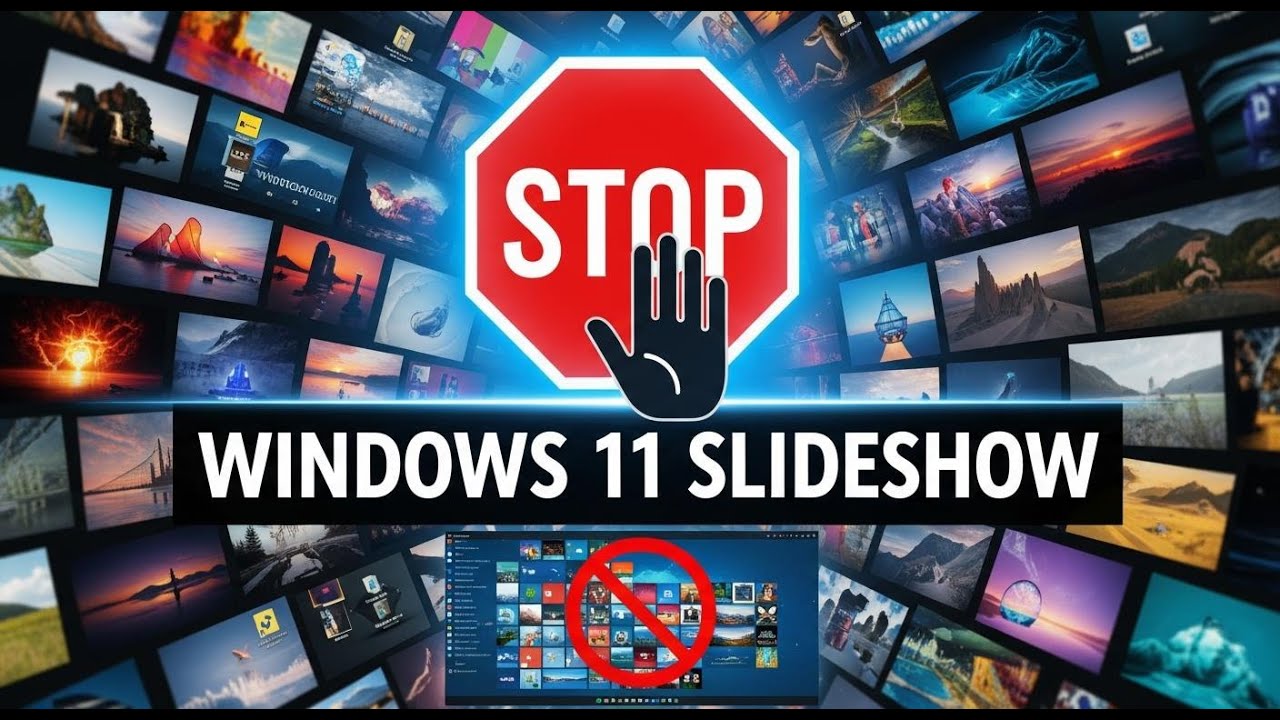 How to Disable Desktop Background Slideshow in Windows 11 - YouTube