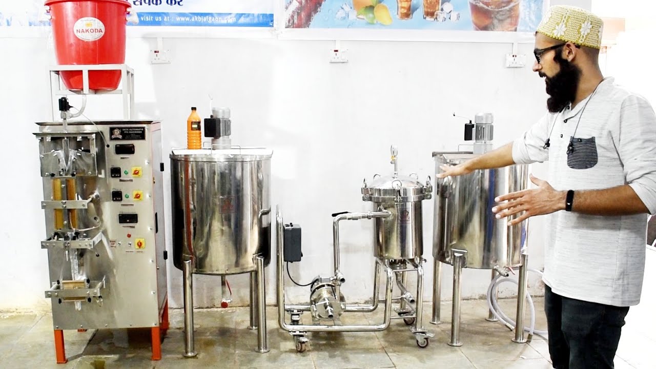 Small Factory for Juice & Ice Candy pouch रस पाउच के लिए छोटा कारखाना ...