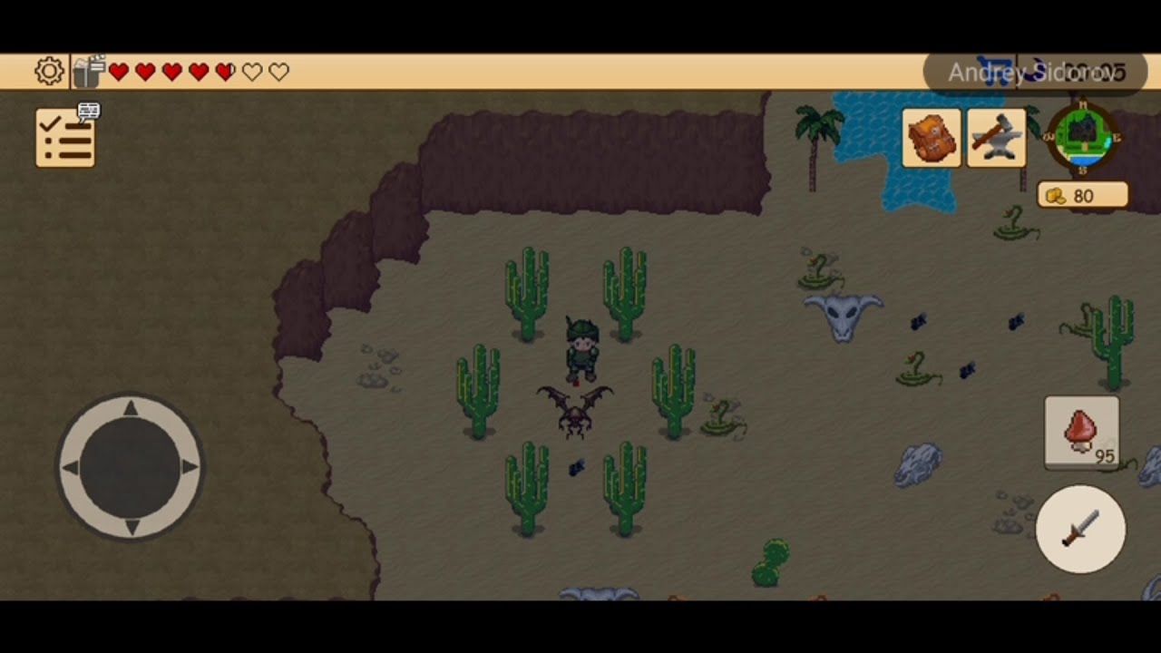 Survival RPG 4; ночное чудовище и рыбалка - YouTube