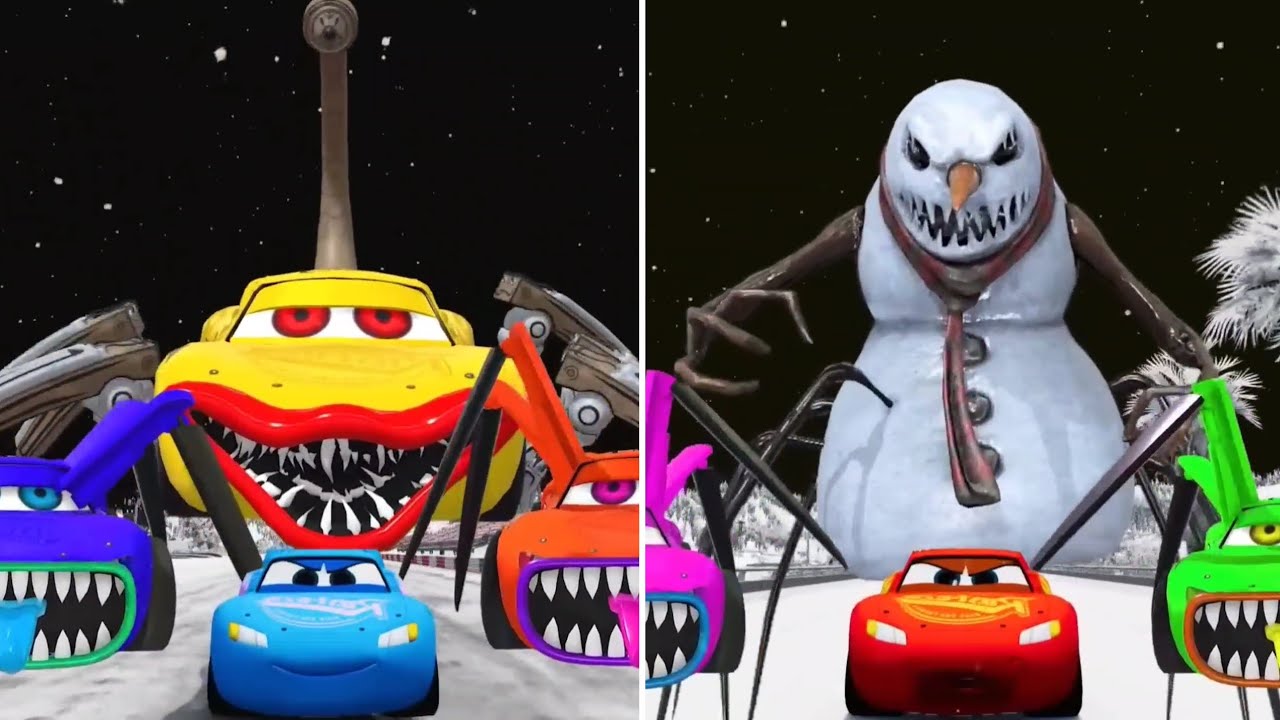 Cyborg Scorpio Eater VS Evil Snowman Eater McQueen - Coffin Dance Song ...